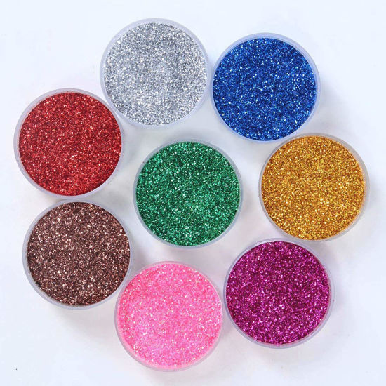 GetUSCart- Fine Glitter 24 Colors Craft Glitter for Resin Makeup for ...