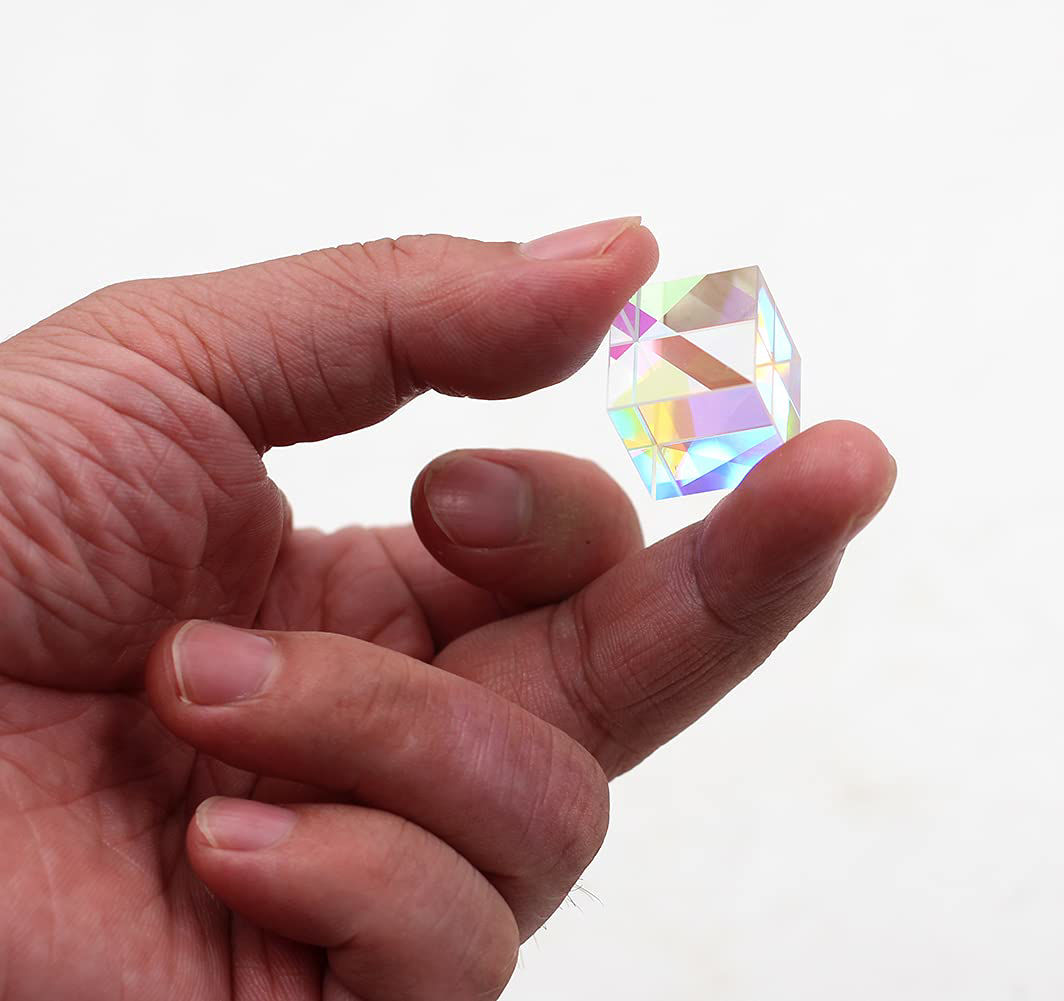 GetUSCart- Dtacke Optical Glass Dispersion Prism X-Cube for Physics ...