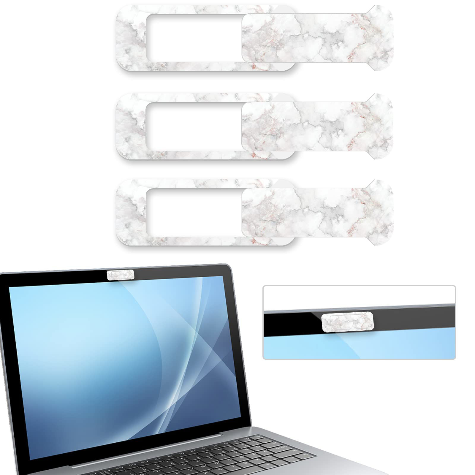 GetUSCart- Webcam Cover, 3 Pieces, Laptop Camera Cover, Privacy ...