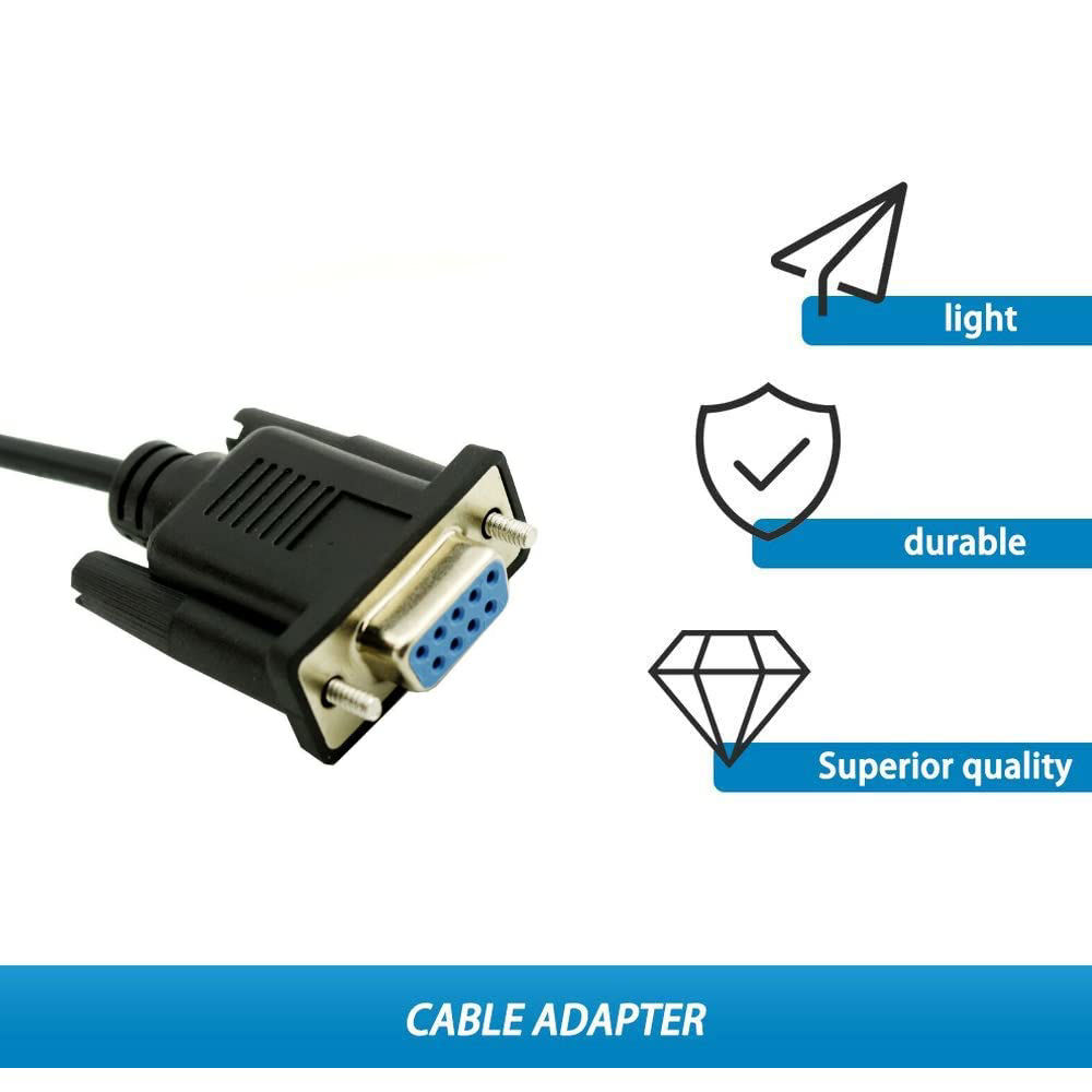 GetUSCart- Vanki 1Pcs RS232 DB9 Female to USB 2.0 A Female Serial Cable ...