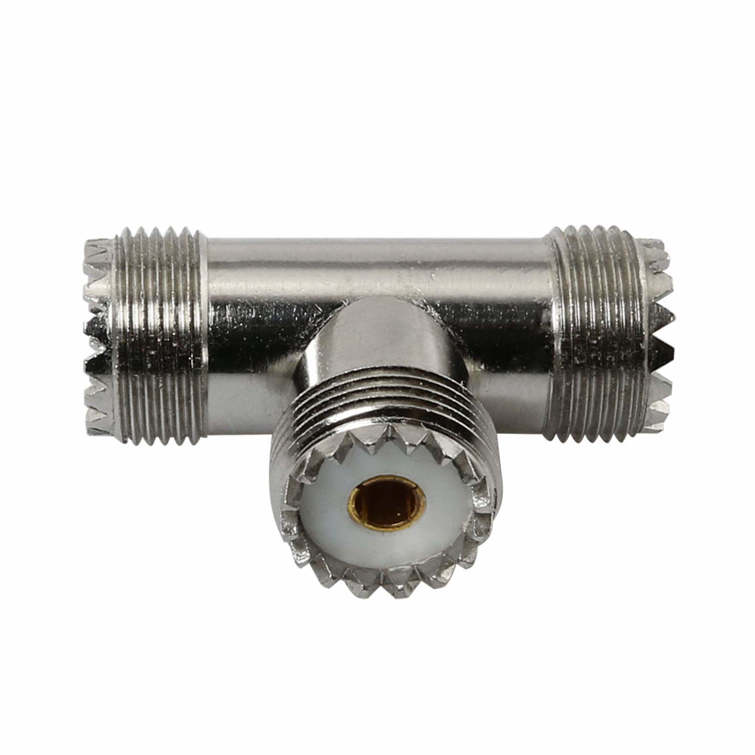 GetUSCart- Maxmoral 3 Way RF Coaxial Adapter UHF Female to 2 UHF Female ...