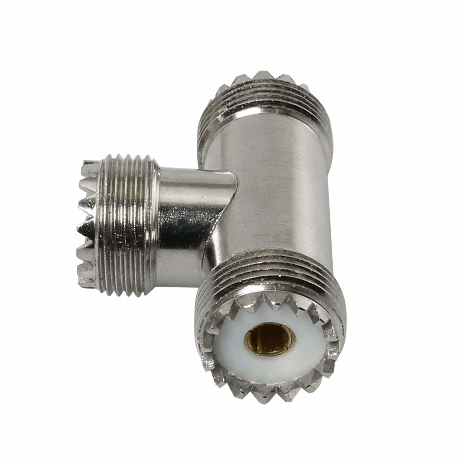 GetUSCart- Maxmoral 3 Way RF Coaxial Adapter UHF Female to 2 UHF Female ...