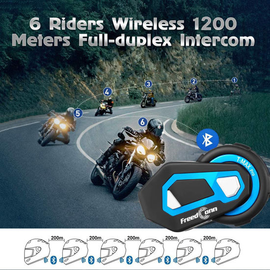 GetUSCart- FreedConn T-Max Pro V5.0 Motorcycle Helmet Bluetooth ...