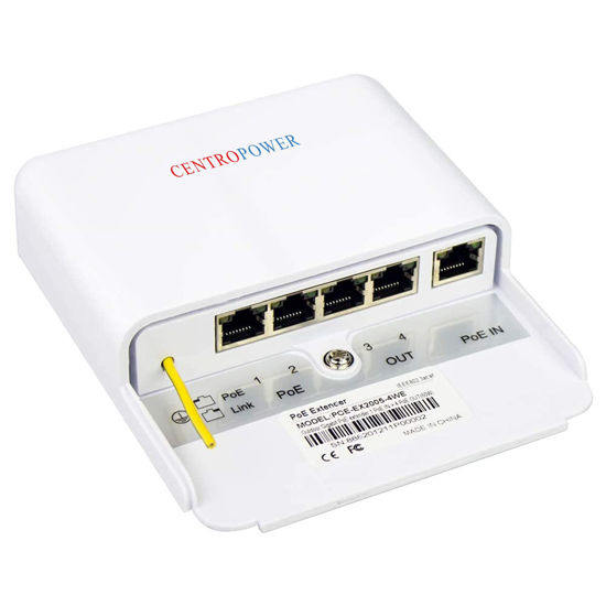 GetUSCart- CENTROPOWER 5 Port Outdoor POE Switch/Extender/Booster, 60W ...