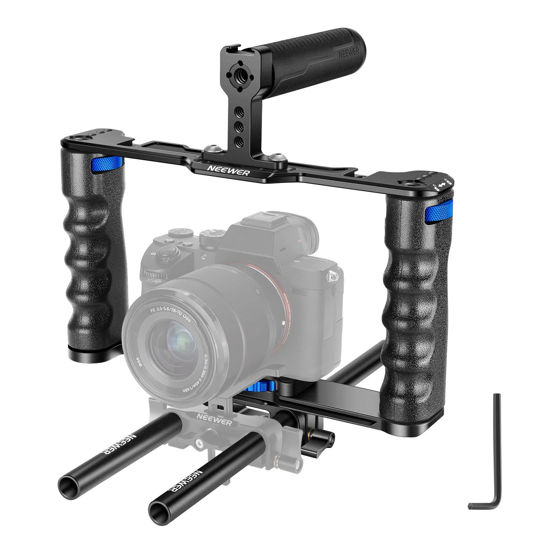 GetUSCart- NEEWER Aluminum Alloy Camera Cage, Filmmaking Rig with Top ...
