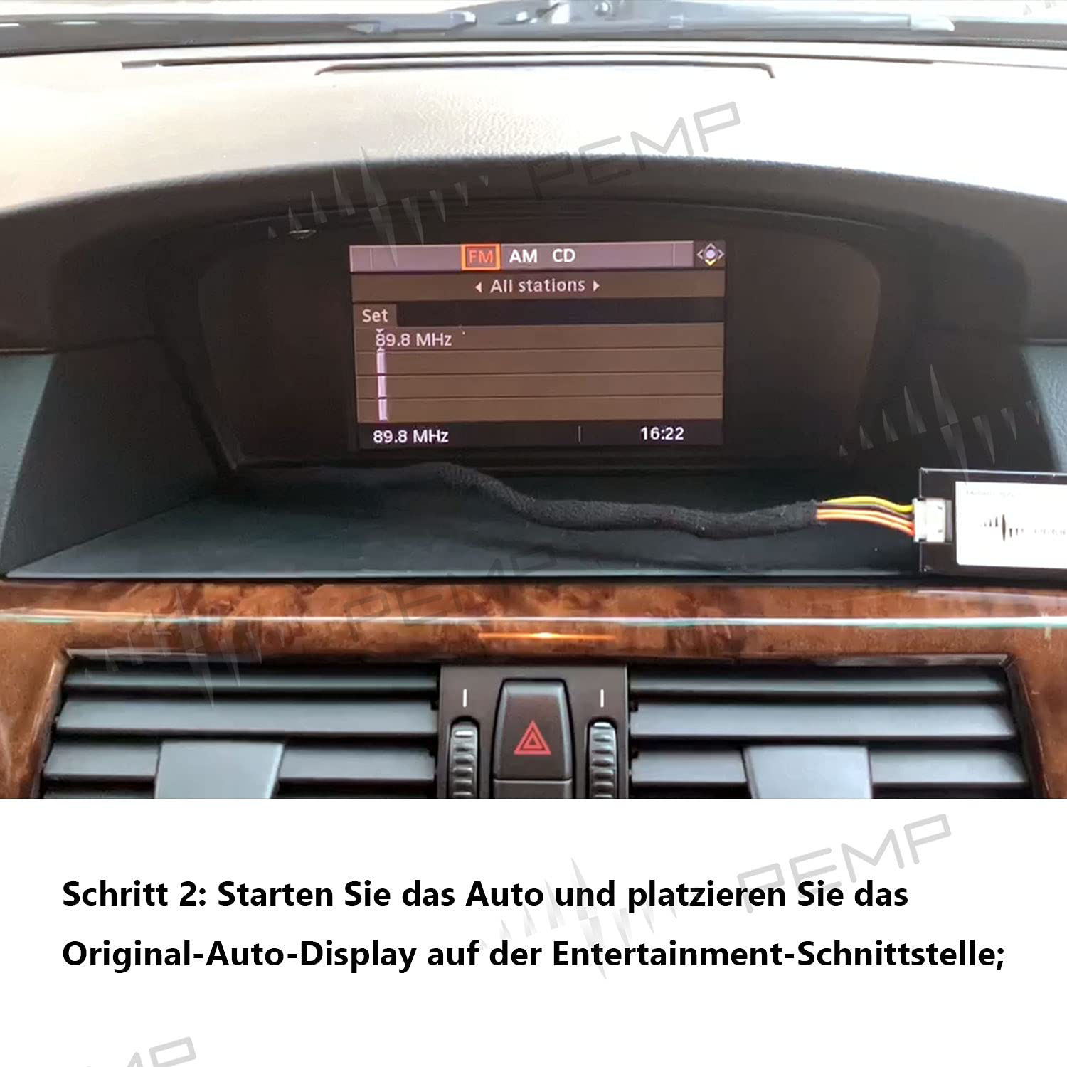GetUSCart- PEMP E60 Aux Adapter Open The Aux Audio of The Original car ...