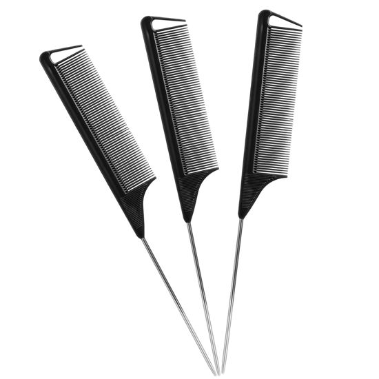 GetUSCart- Rat Tail Combs Set: 3-Pack Teasing Styling Combs with Long ...