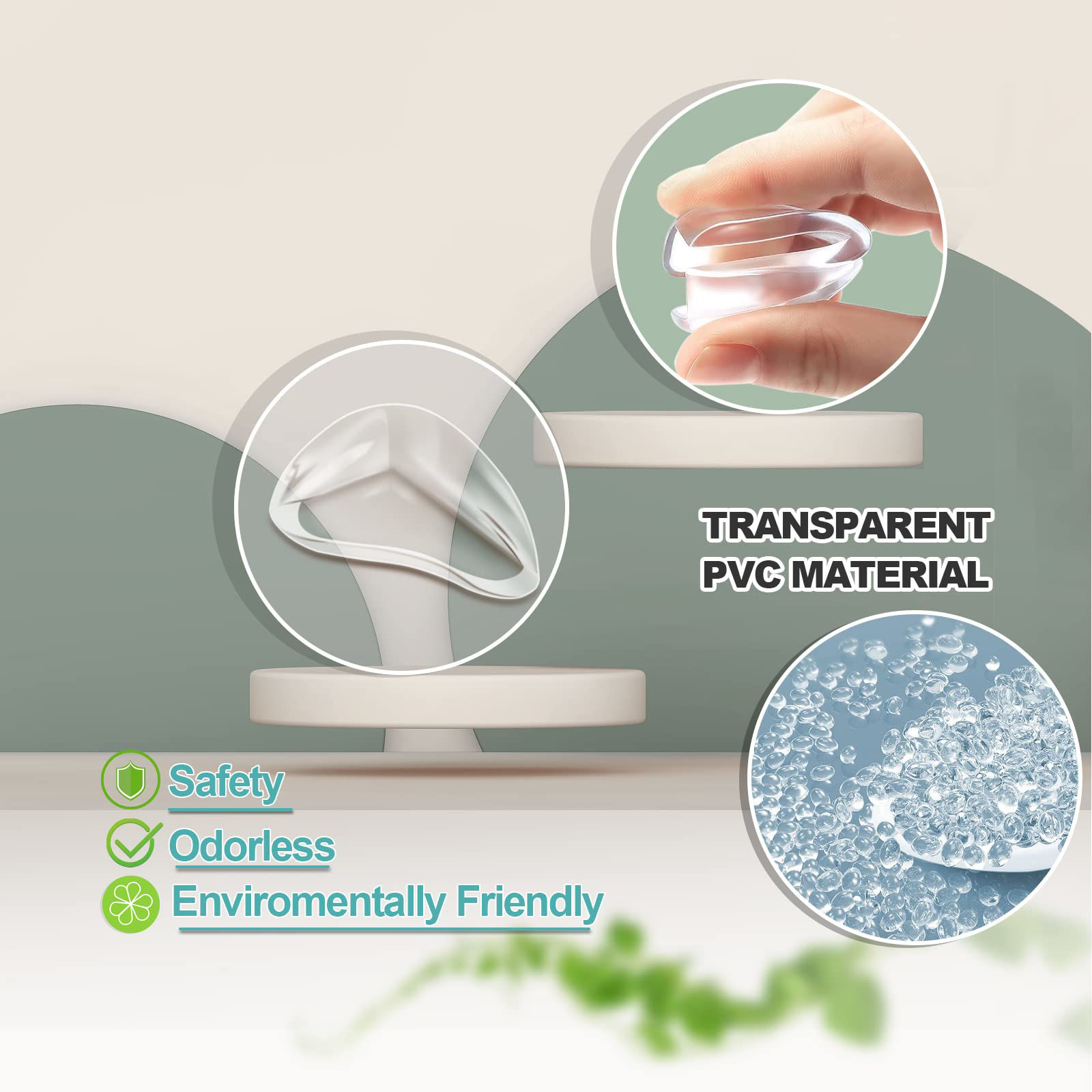 GetUSCart- 8 Pack Corner Guards Clear Corner Protectors Baby Proof ...