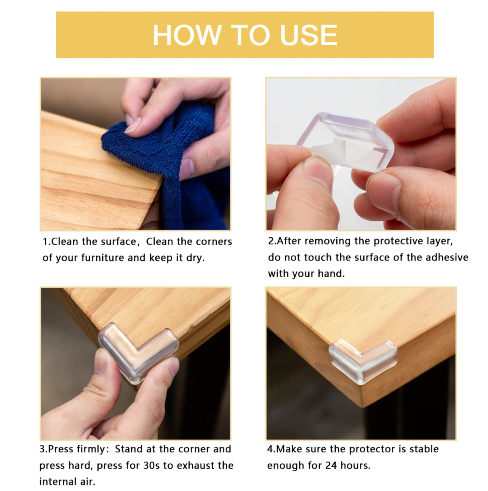 GetUSCart- 16 Pack Corner Guards, Corner Protector for Baby, Clear Edge ...