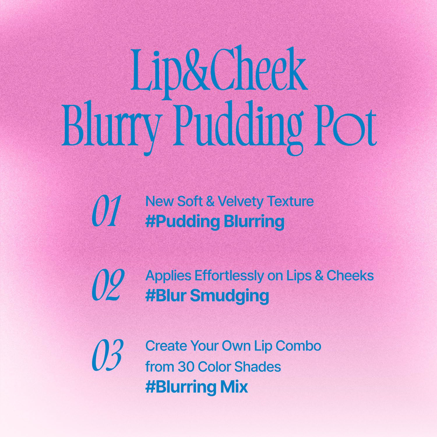 GetUSCart- fwee Lip&Cheek Blurry Pudding Pot | Blushed Moment - Sth ...