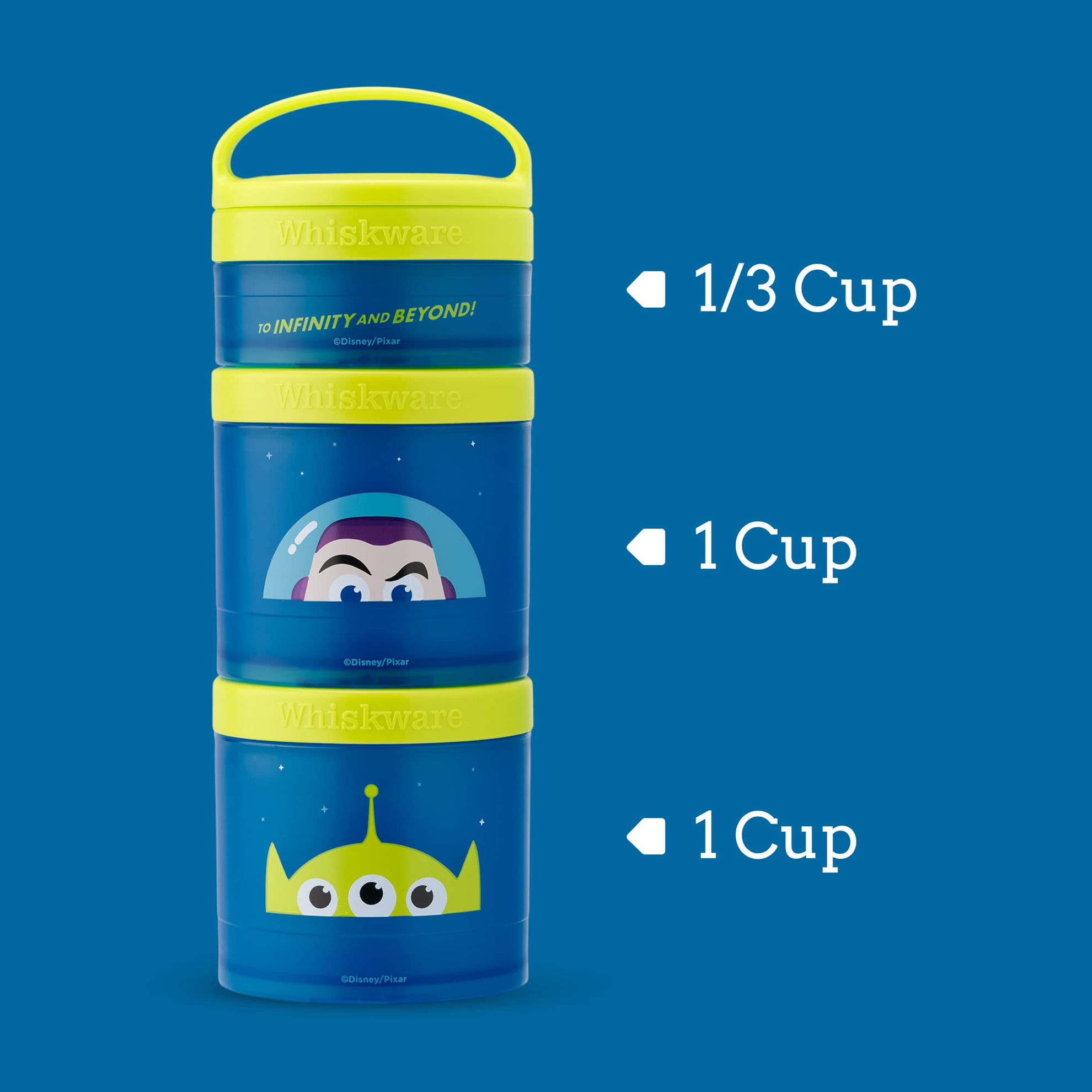 GetUSCart- Whiskware Disney Pixar Stackable Snack Containers for Kids ...