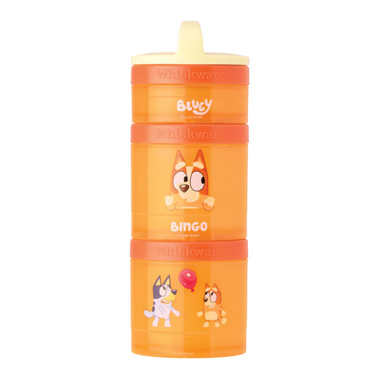 GetUSCart- Whiskware Bluey Stackable Snack Containers for Kids and ...