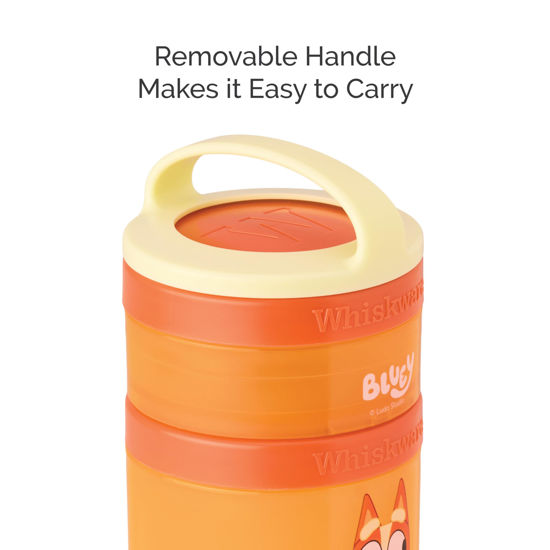 GetUSCart- Whiskware Bluey Stackable Snack Containers for Kids and ...