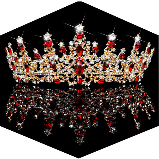 GetUSCart- TOBATOBA Red Tiaras and Crowns for Women, Queen of Heart ...