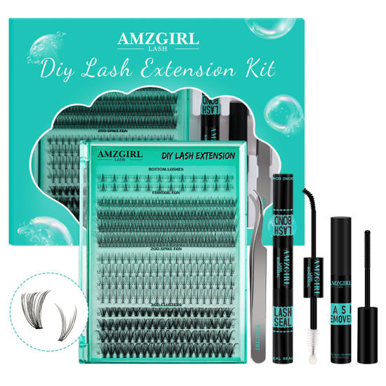 GetUSCart- Lash Extension Kit Individual Lash Clusters Kit Bottom ...