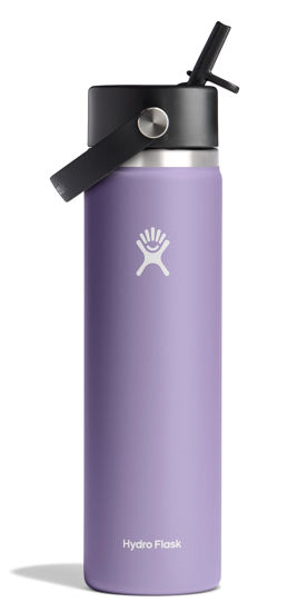 GetUSCart- Hydro Flask 24 Oz Wide Mouth Flex Straw Cap Moonshadow