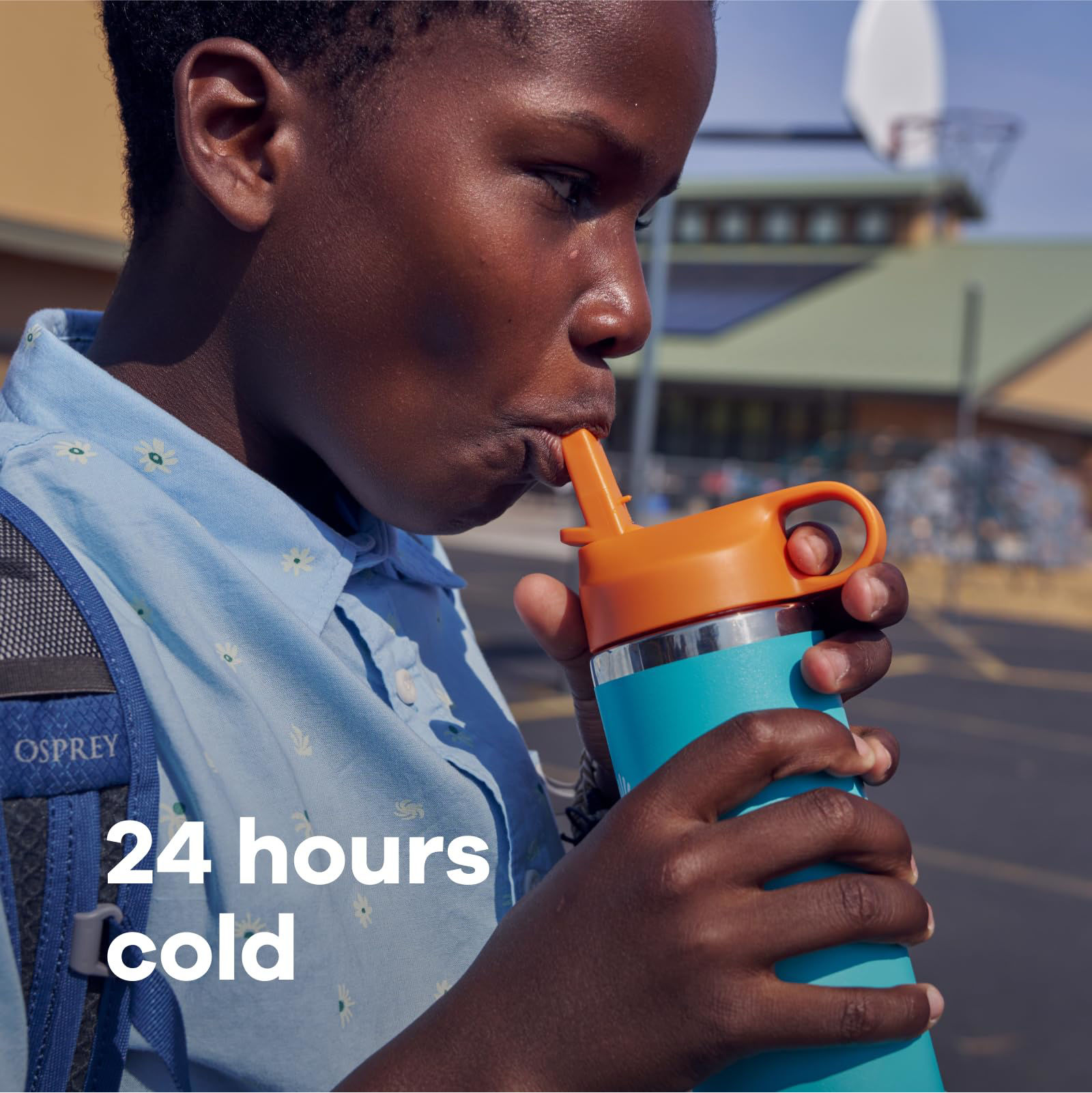 GetUSCart- Hydro Flask 18 Oz Kids Wide Mouth Straw Cap And Boot Grass