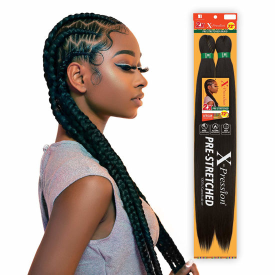 GetUSCart- Sensationnel Braids XPRESSION 3X Pre-Stretched Braid 58" (1 ...