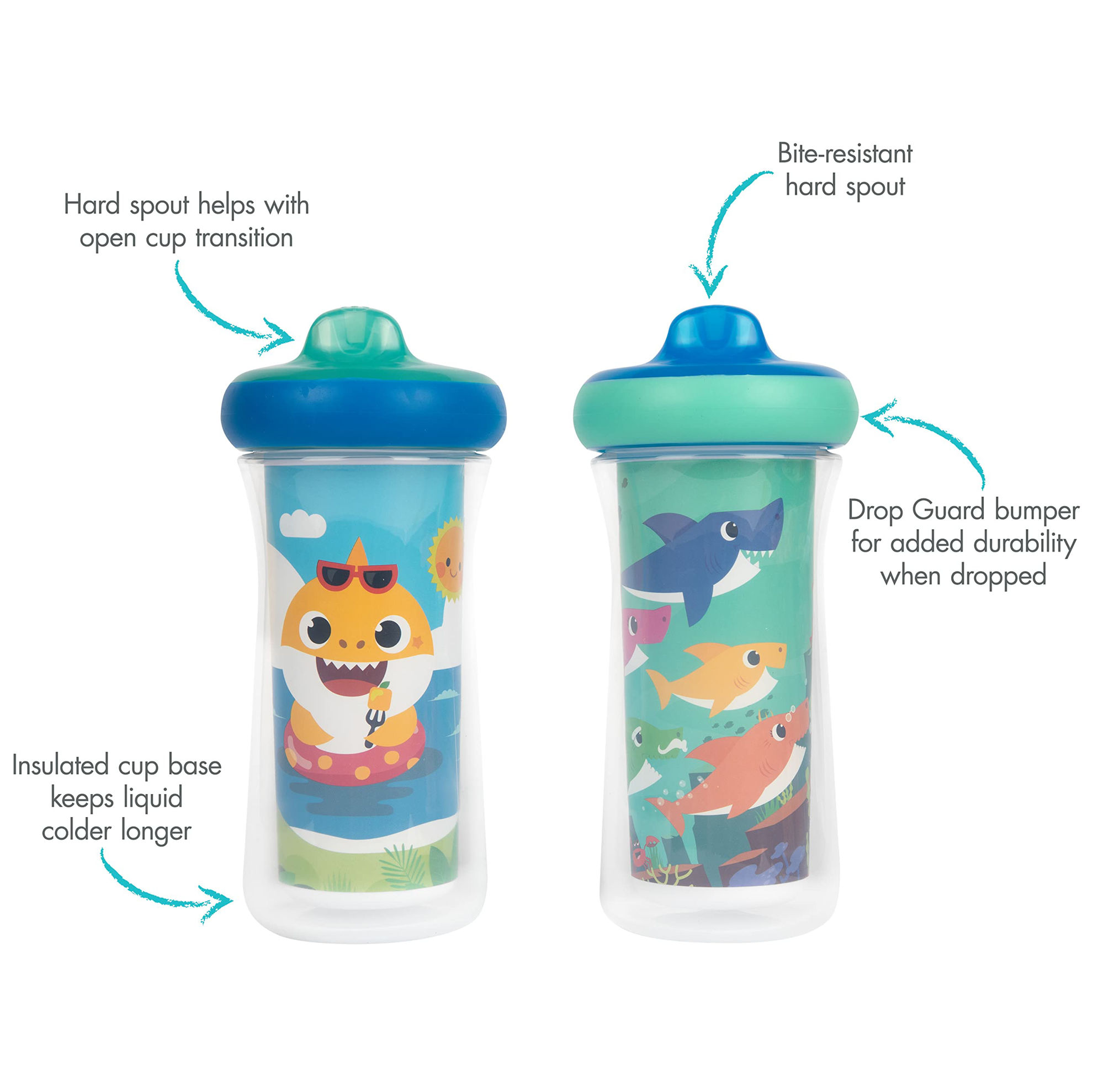 GetUSCart- The First Years Pinkfong Baby Shark Insulated Sippy Cup ...