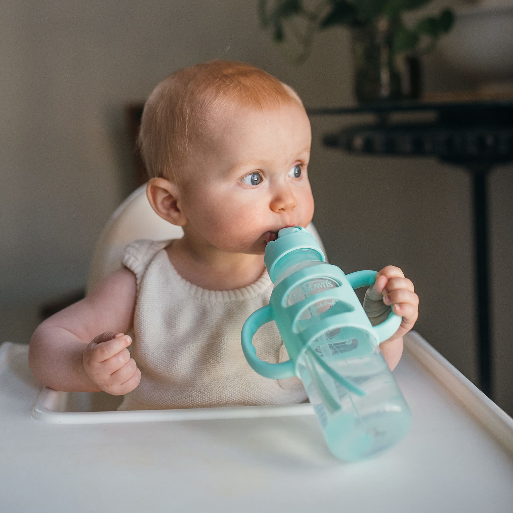 GetUSCart- Dr. Brown's Milestones Narrow Sippy Straw Bottle, Spill ...