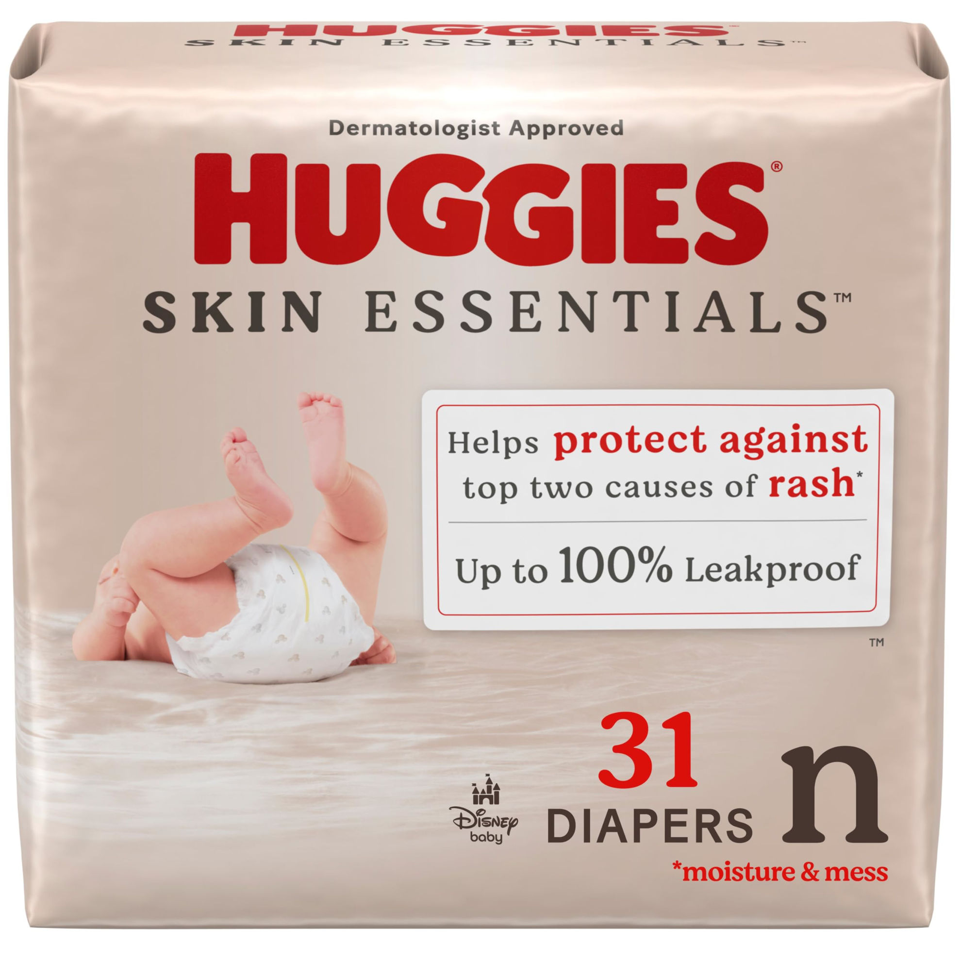 GetUSCart- Huggies Size Newborn Diapers, Skin Essentials Baby Diapers ...