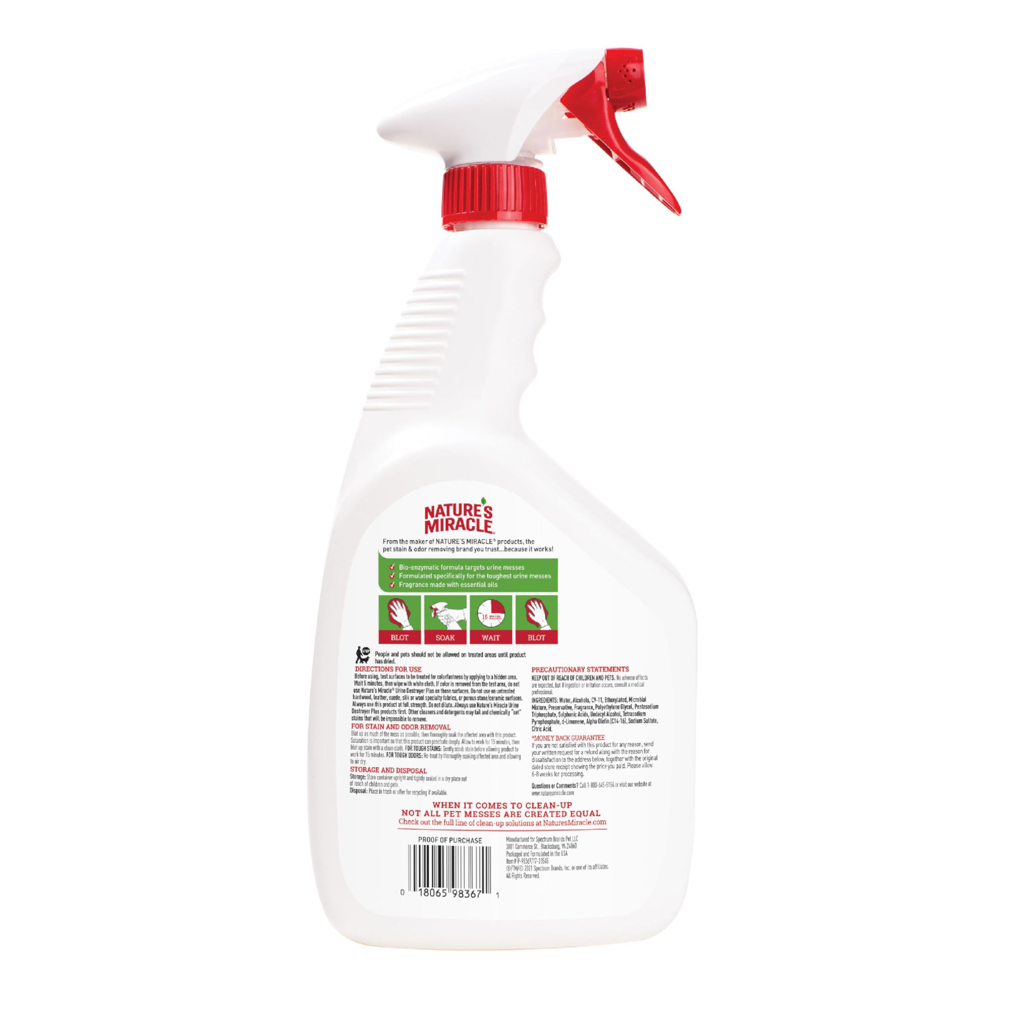 GetUSCart- Nature's Miracle Urine Destroyer Plus for Cats, Enzymatic ...