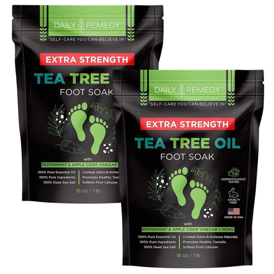 GetUSCart- EXTRA STRENGTH Tea Tree Oil Foot Soak with Epsom Salt - Made ...