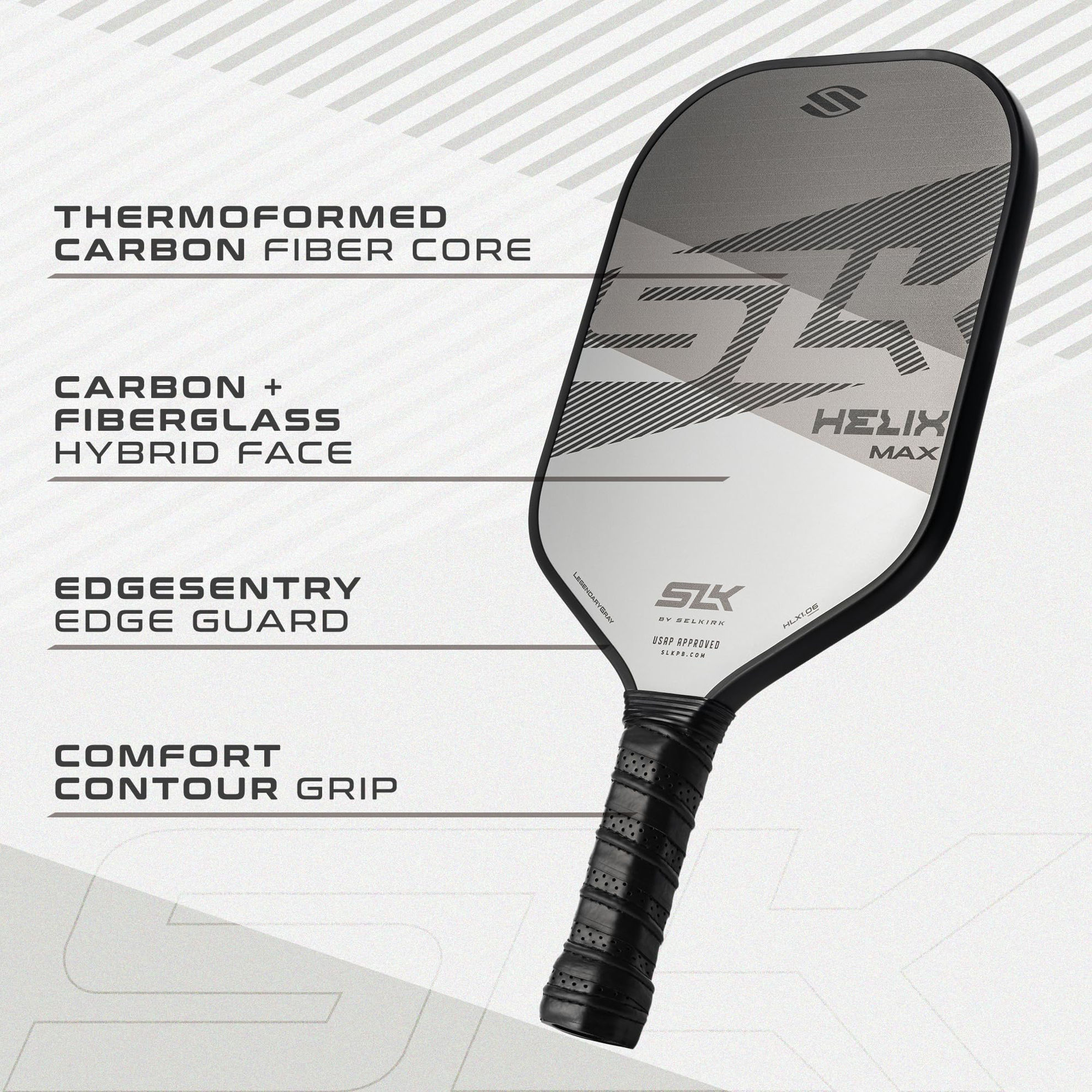 GetUSCart- 2024 SLK Helix Pro Pickleball Paddle | Carbon Fiber ...