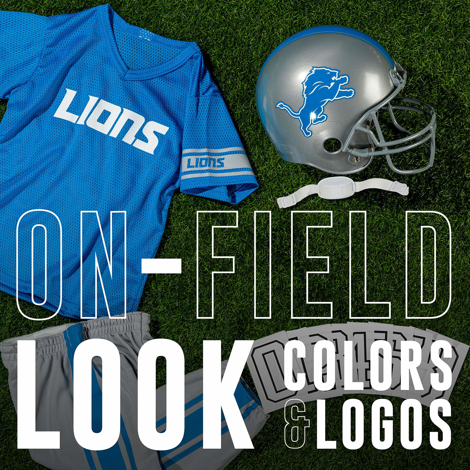 GetUSCart- Franklin Sports Detroit Lions Kids NFL Uniform Set - Youth ...