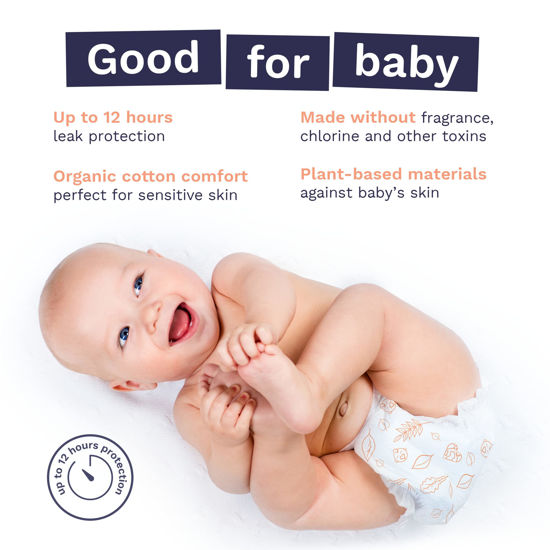 GetUSCart- Size 3 Eco-Friendly Diapers (9-20 lbs) Totally Chlorine Free ...