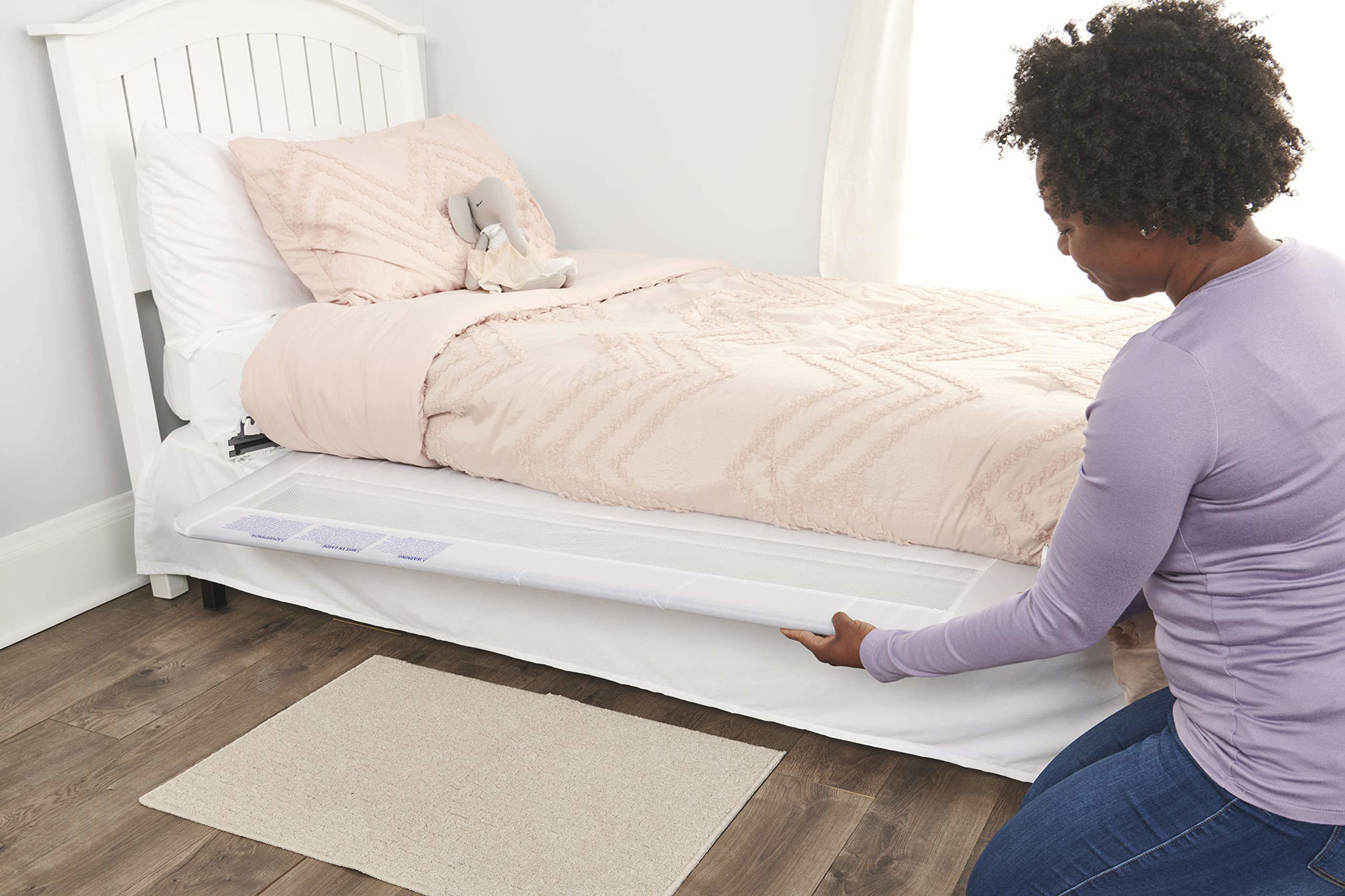 GetUSCart- Regalo Hideaway 54-Inch Extra Long Bed Rail Guard, with ...