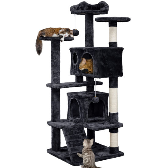 GetUSCart- Yaheetech 54in Cat Tree Tower Condo, Cat Tree for Indoor ...