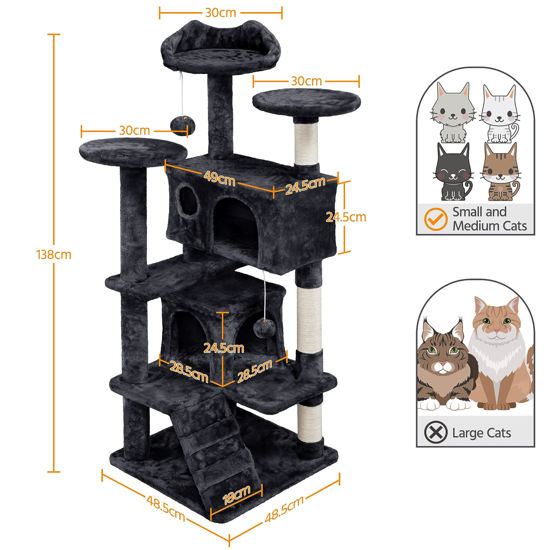 GetUSCart- Yaheetech 54in Cat Tree Tower Condo, Cat Tree for Indoor ...