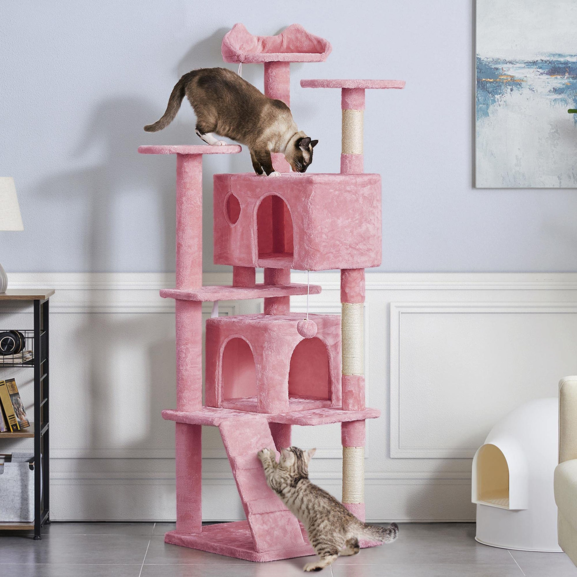 GetUSCart- Yaheetech Multi-Level Cat Tree Stand House Furniture with ...
