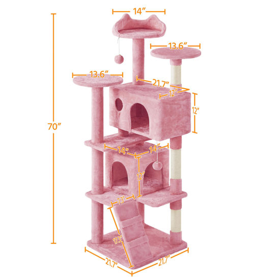 GetUSCart- Yaheetech Multi-Level Cat Tree Stand House Furniture with ...