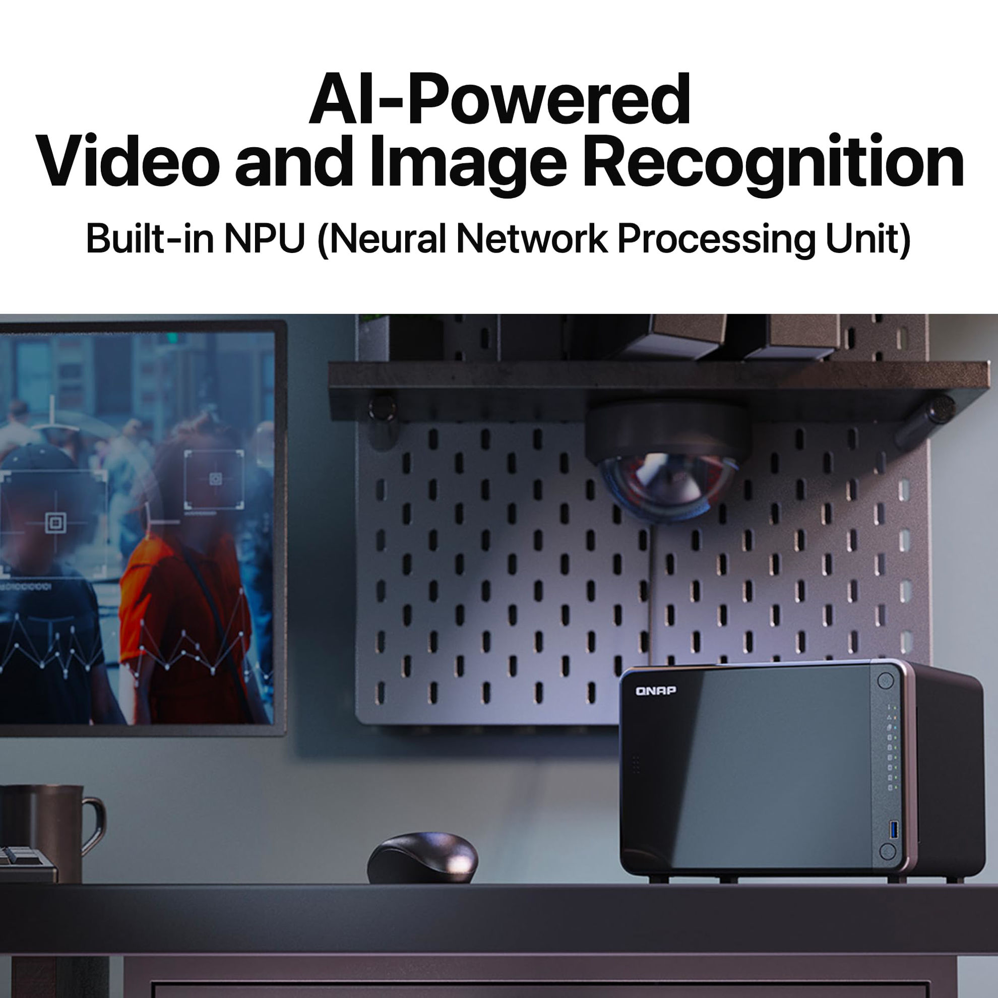 GetUSCart- QNAP TS-AI642 6 Bay AI NAS with a Power-efficient ARM Processor and NPU for AI ...