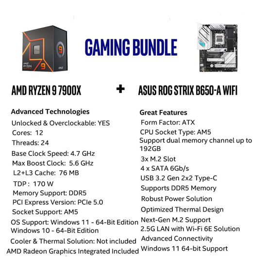 GetUSCart- Micro Center AMD Ryzen 9 7900X 12-Core 24-Thread Unlocked ...