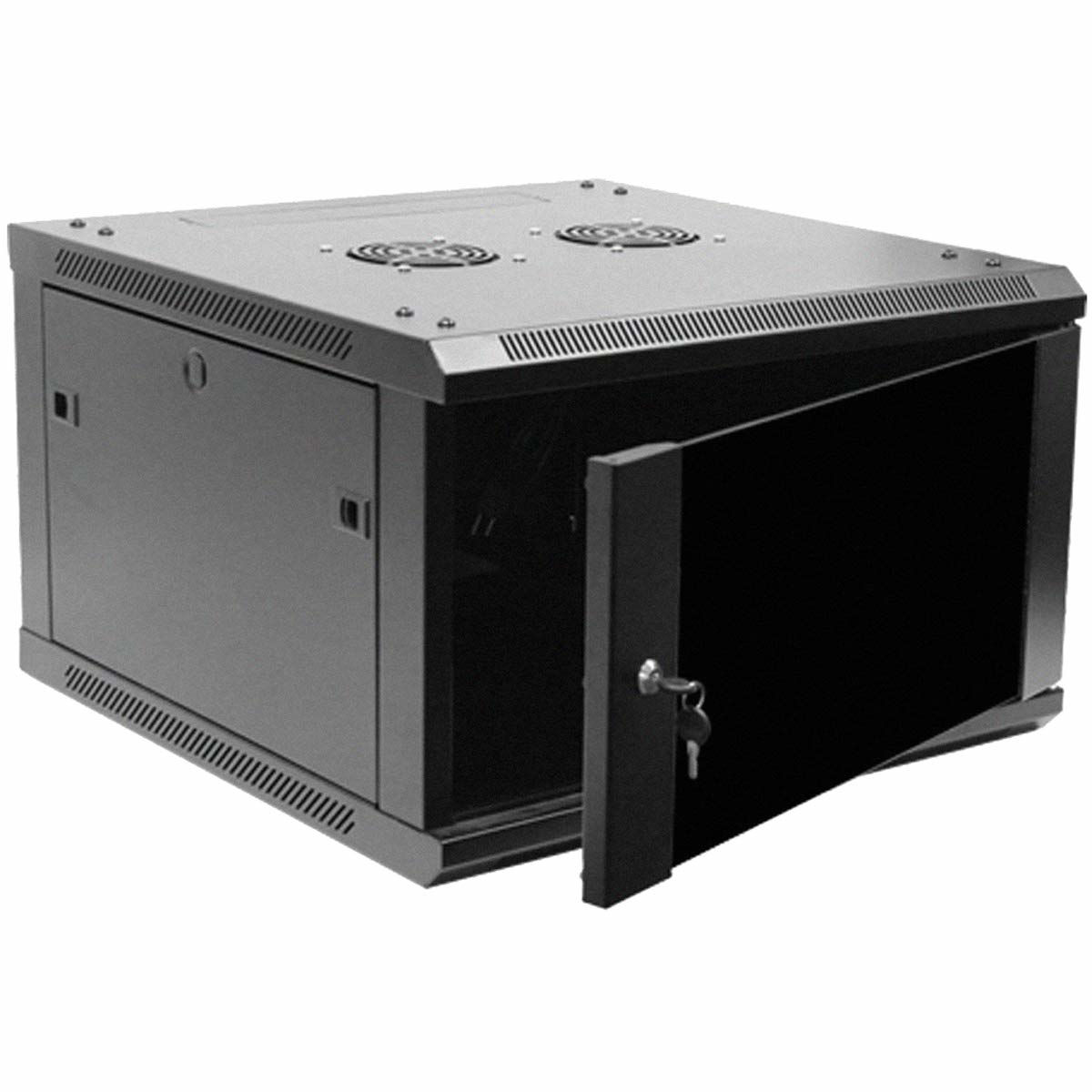 GetUSCart- NavePoint 6U Server Rack Enclosure - 23.6” Deep, 6U Wall Mount Network Cabinet with ...