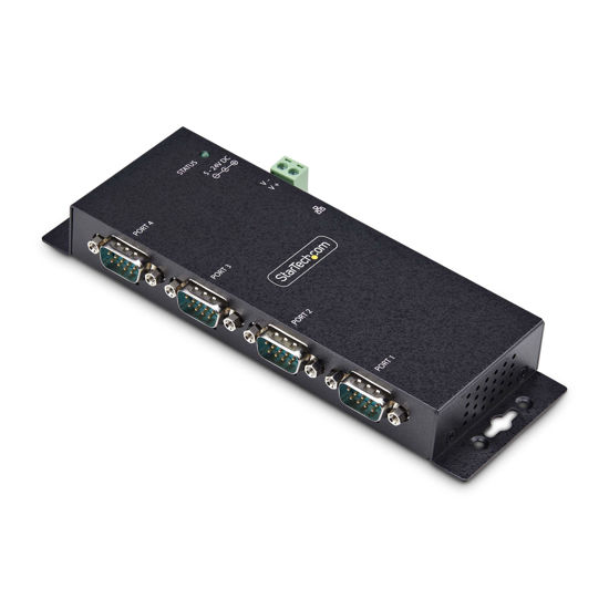 GetUSCart- StarTech.com 4-Port Serial to Ethernet Adapter, IP Serial Device Server for Remote ...