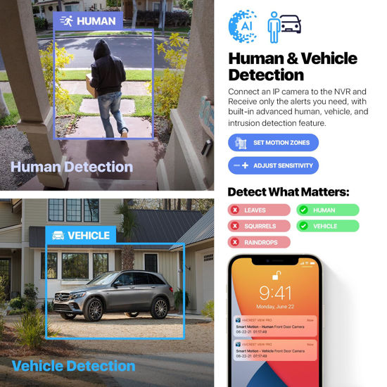 GetUSCart- Amcrest 4K NV4232-EI-4TB 32CH AI NVR, Smart NVR, Facial Recognition, Facial Detection ...