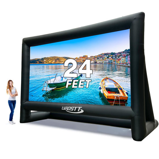 GetUSCart- Inflatable Projector Screen, 24ft Inflatable Movie Screen ...
