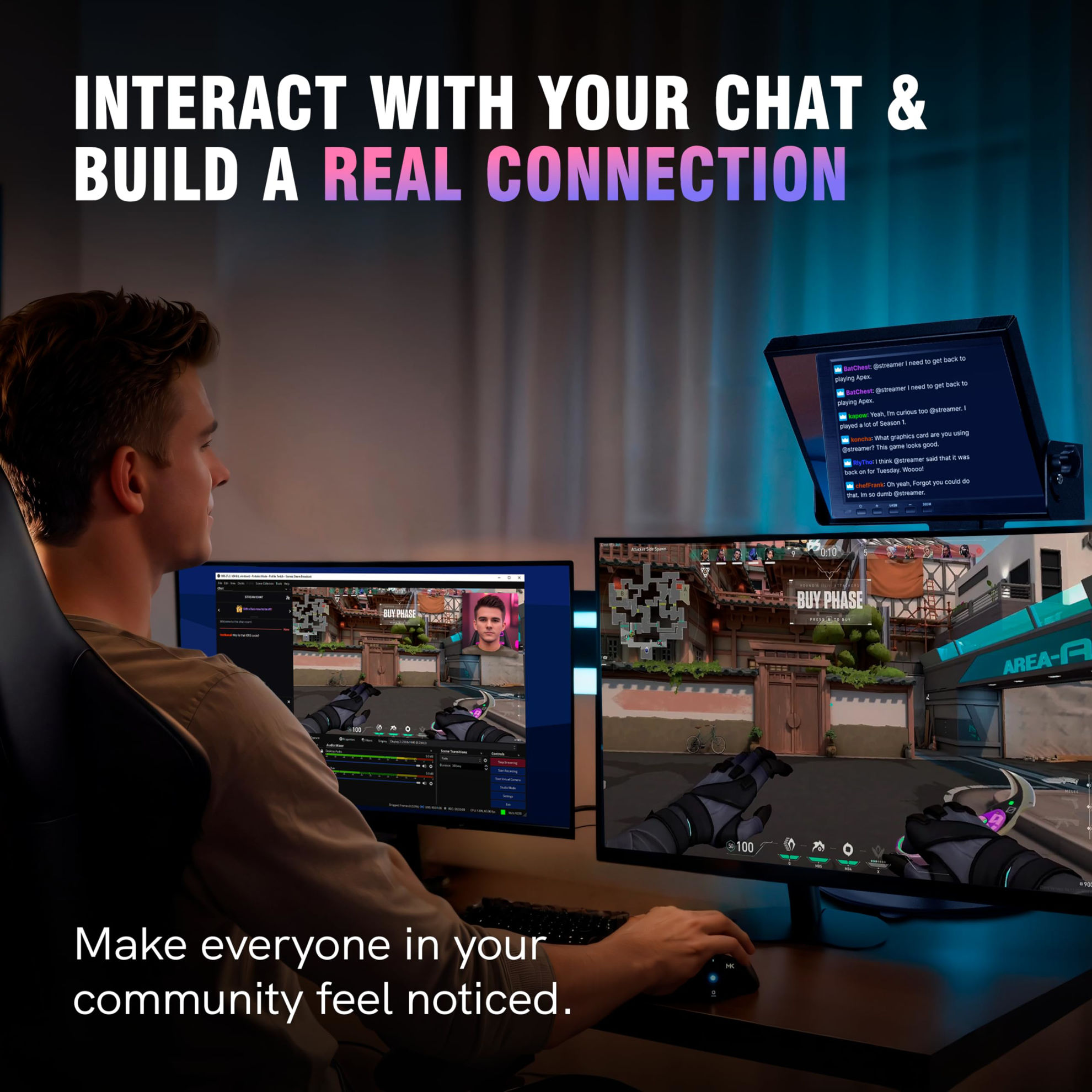 GetUSCart- TELEPROMPTER PAD EyeMeeting Prompter for Twitch Streaming ...