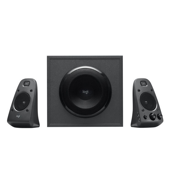 GetUSCart- Logitech Z625 Powerful THX® Certified 2.1 Speaker System with Optical Input, black
