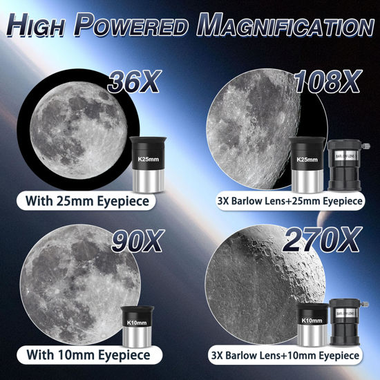 GetUSCart- Telescope, 90mm Aperture 900mm Professional Telescopes for ...