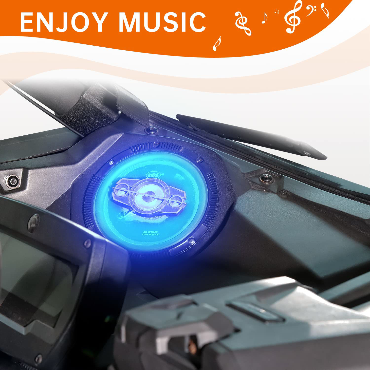 GetUSCart- CUSAUTV Front Dash Speaker Pods Assembly Compatible with Can ...