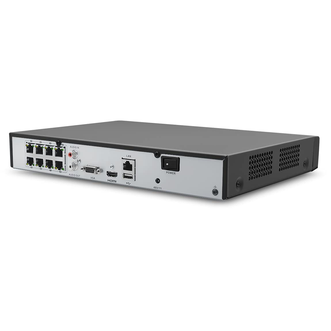 GetUSCart- HIK-Tech US 4K 8-Channel PoE Network Video Recorder NVR, Embedded Plug & Play DS ...