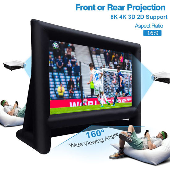 GetUSCart- AZXRHWYGS 20 Feet Inflatable Movie Screen Outdoor Theater ...