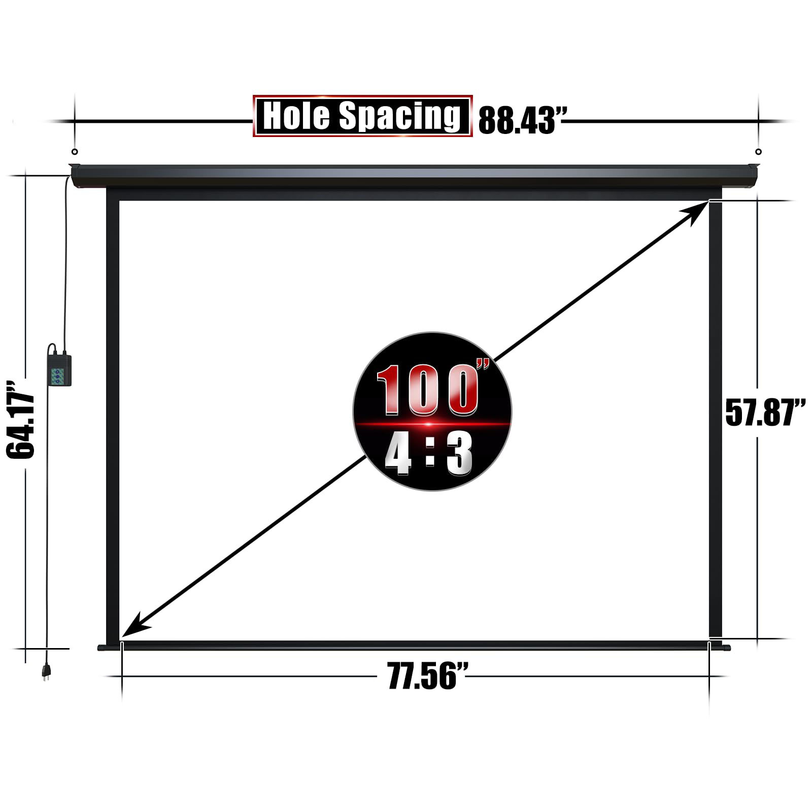 GetUSCart- Motorized Projector Screen - Indoor and Outdoor Movies ...