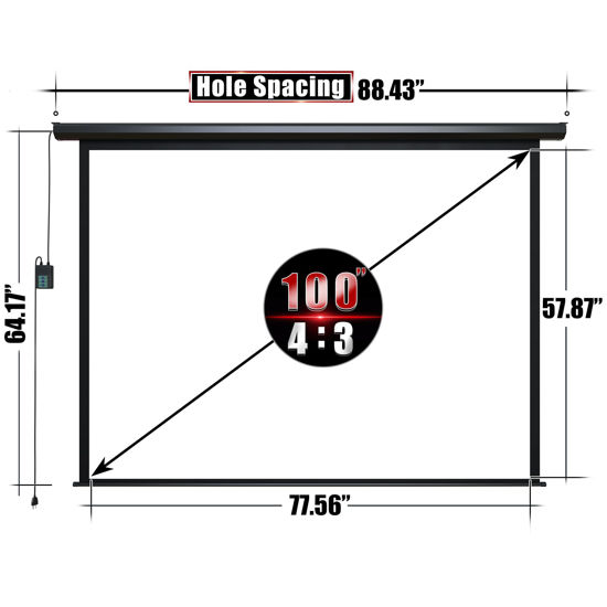 GetUSCart- Motorized Projector Screen - Indoor and Outdoor Movies ...