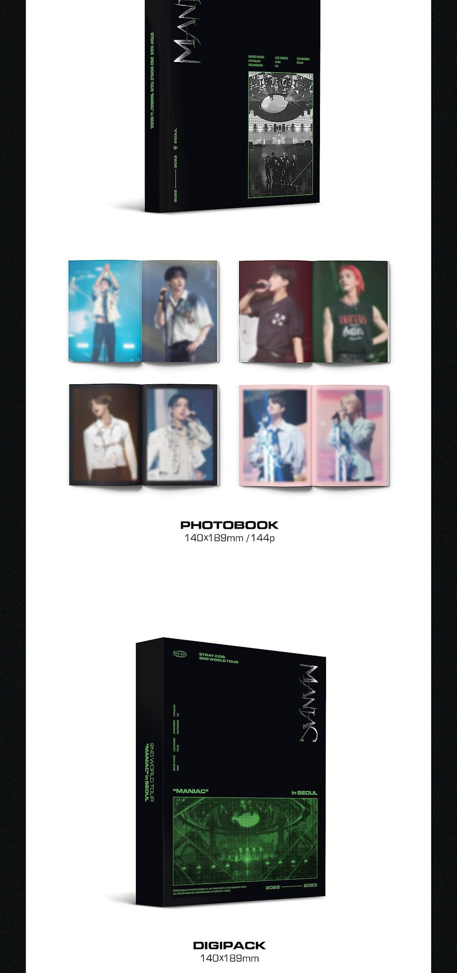 GetUSCart- Stray Kids 2nd World Tour MANIAC in Seoul Contents+Photobook ...
